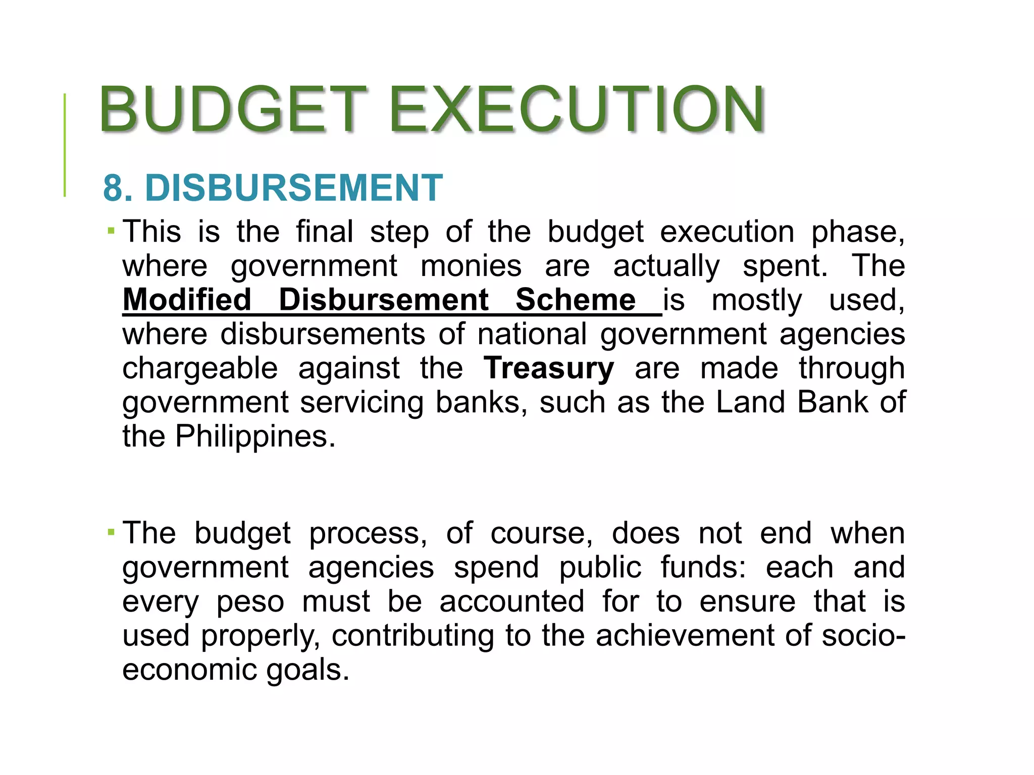 Budgetary System: Budget Process of the Philippine Government | PPTX
