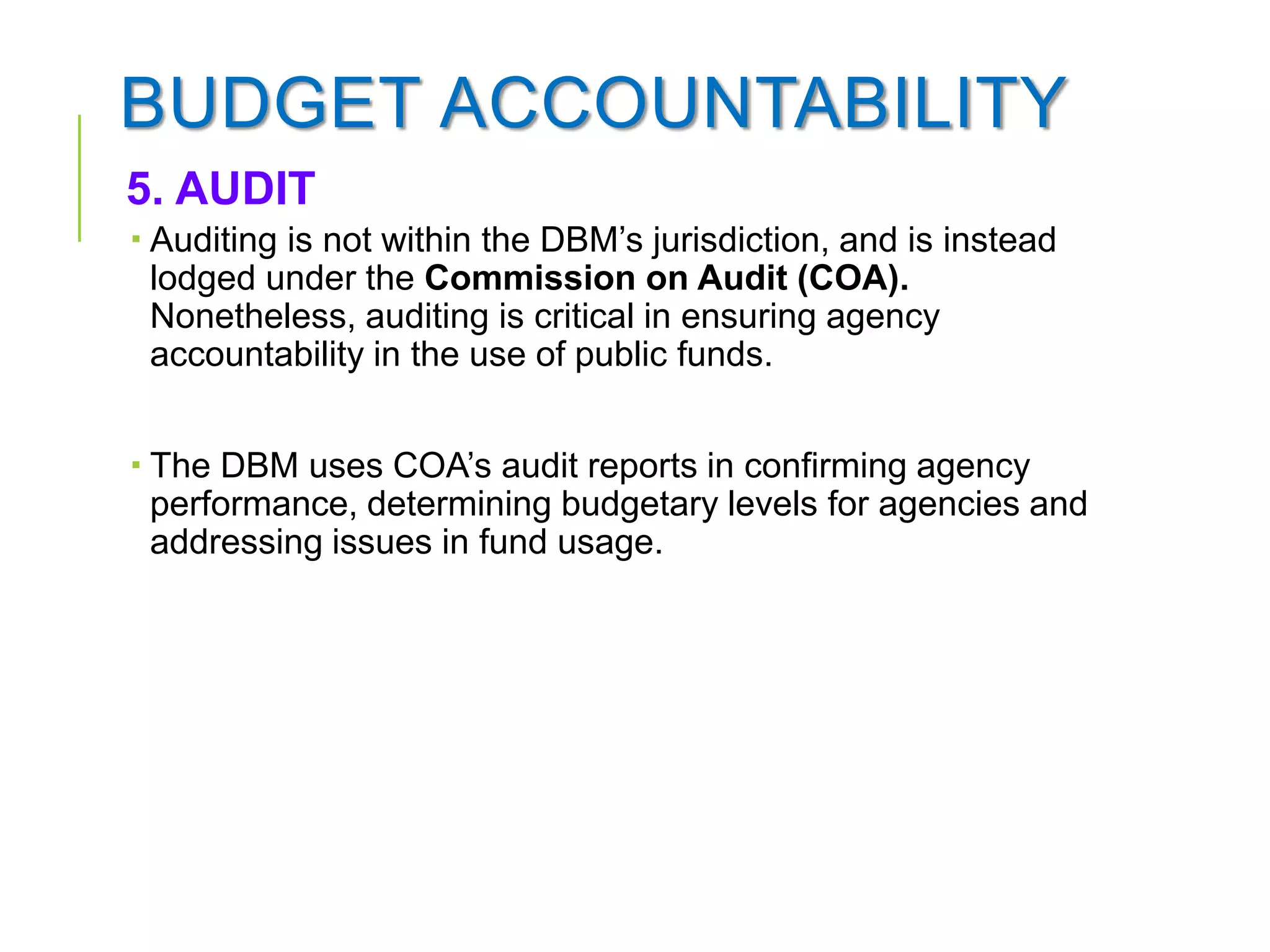 Budgetary System: Budget Process of the Philippine Government | PPTX