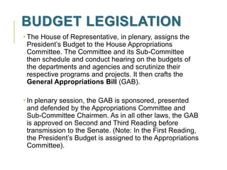 Budgetary System: Budget Process of the Philippine Government | PPTX