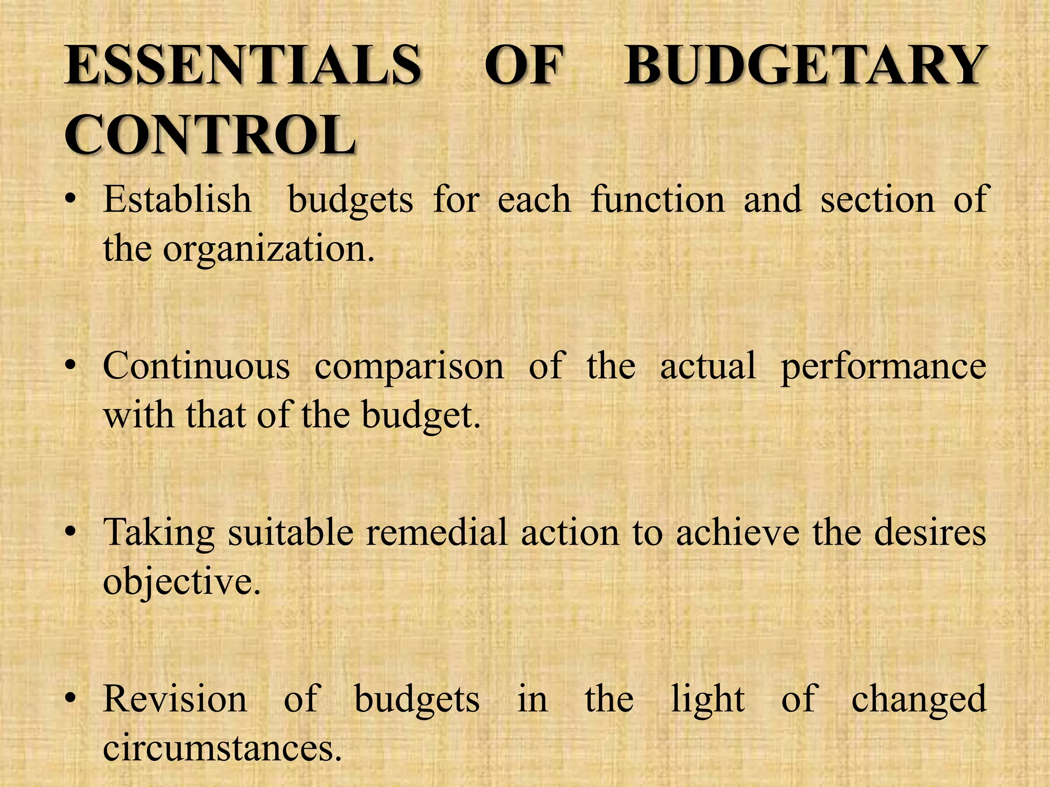 Budget control | PPTX