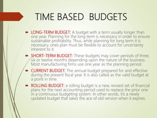 Budget control and budget making techniques in a hospital | PPTX