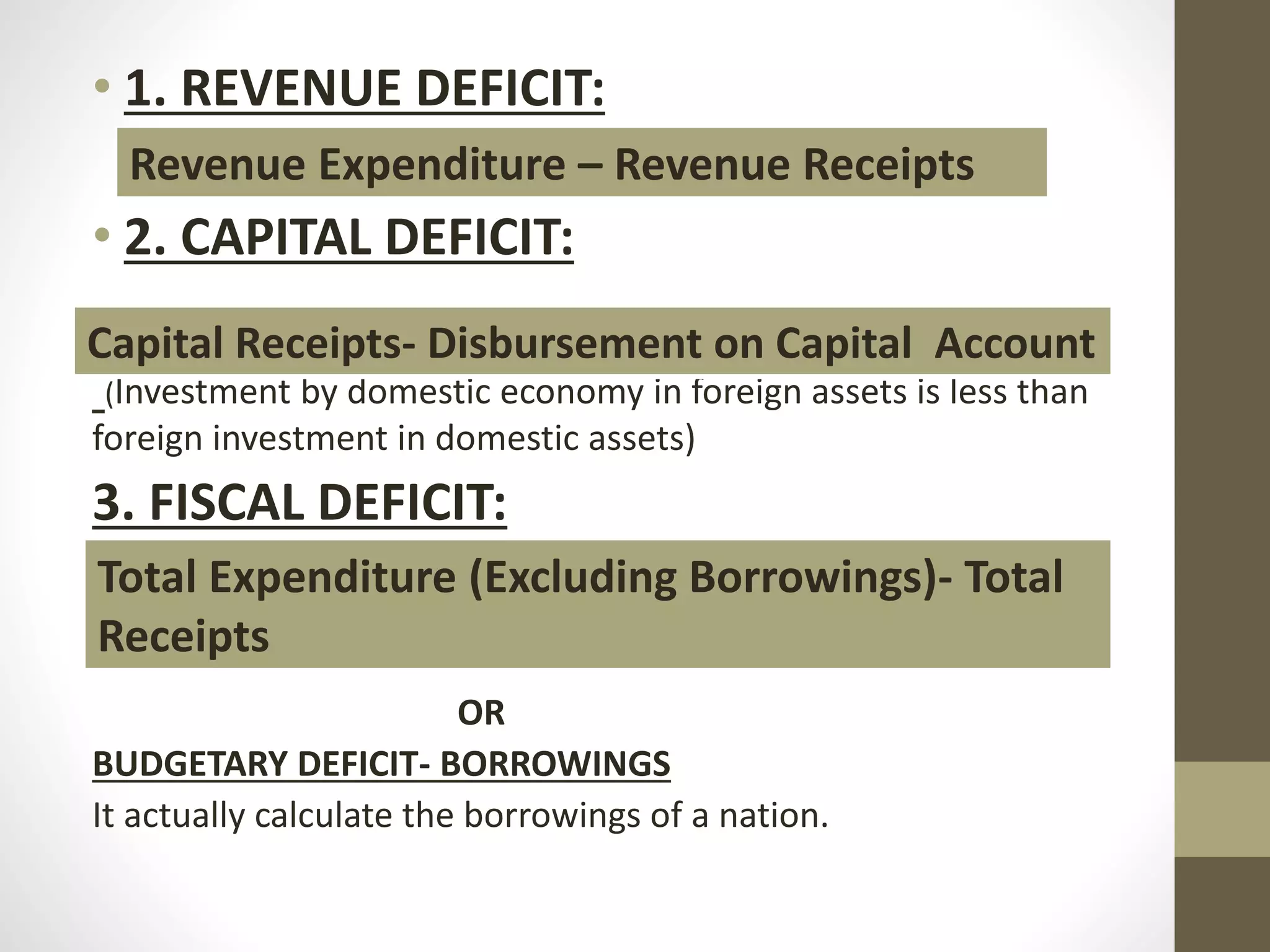 Budget, deficit and deficit financing | PPTX