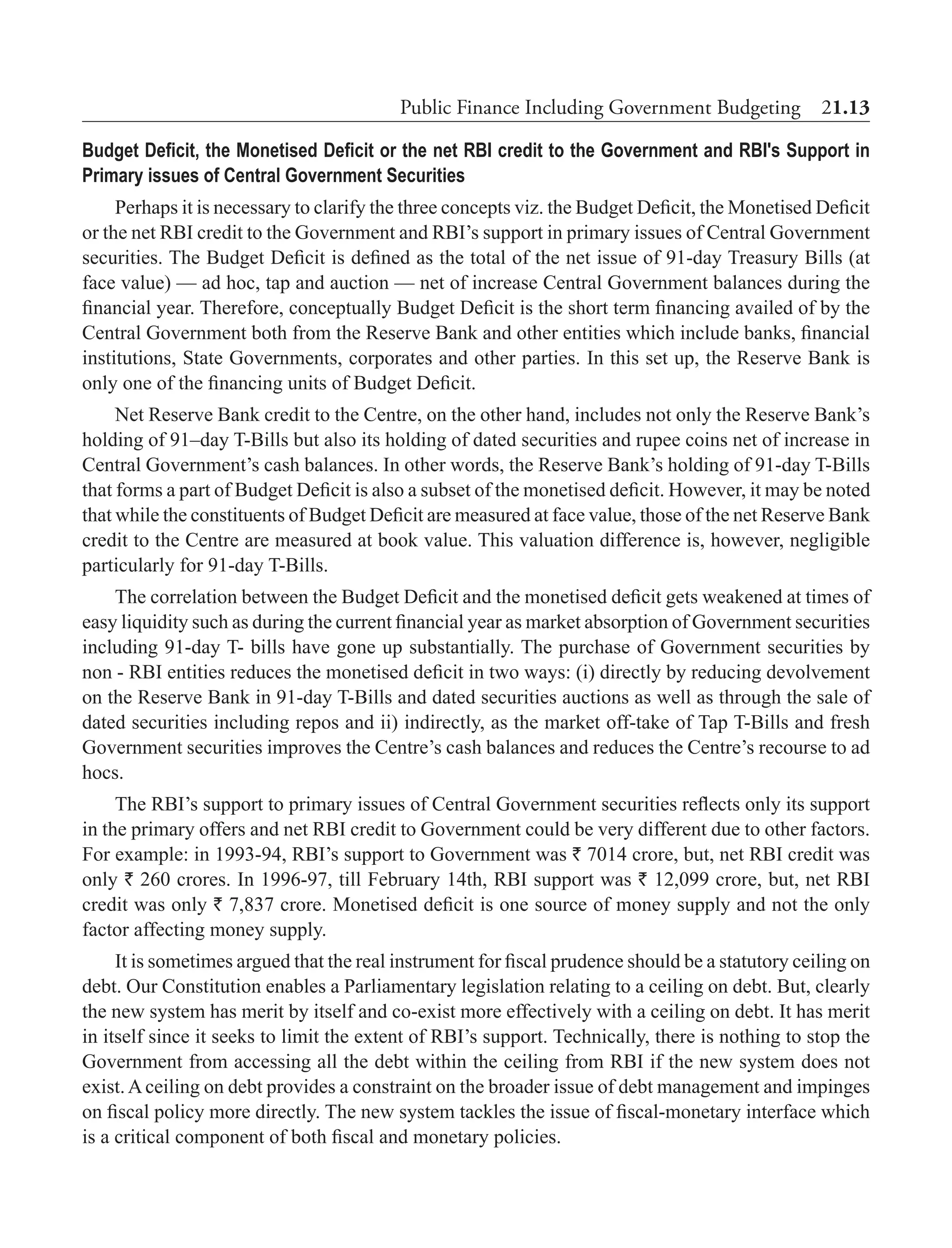 Budget deficits | PDF