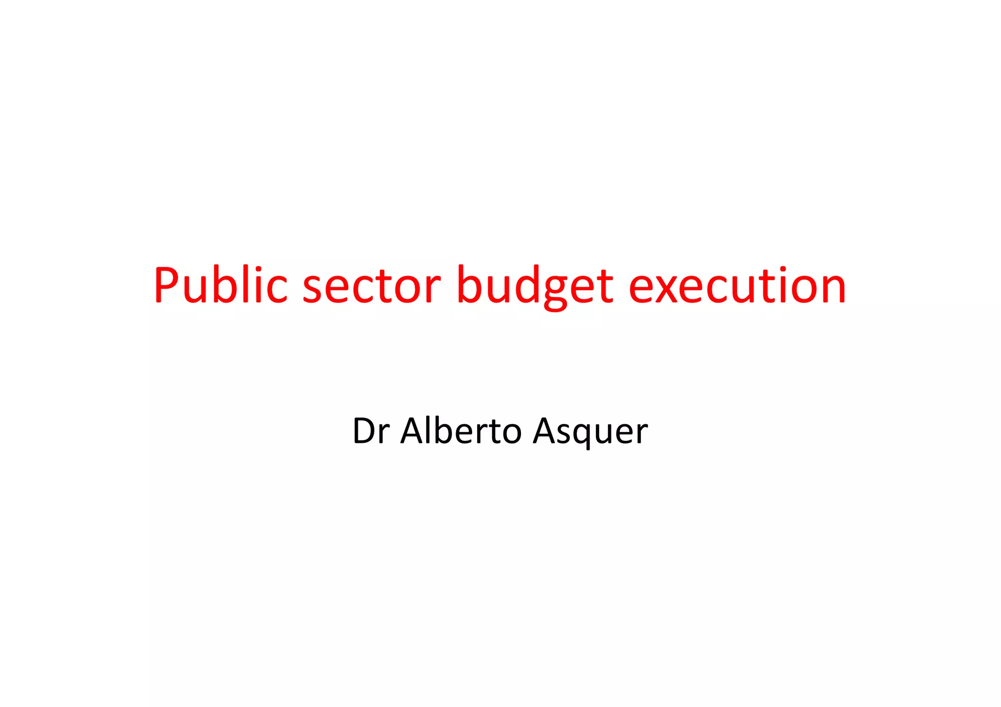 Budget execution | PDF