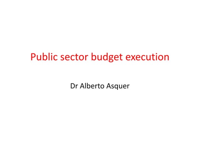 Budget execution | PDF