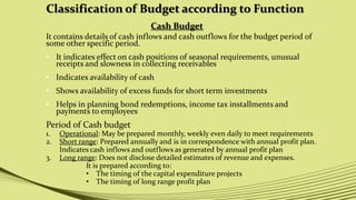 Budget Classification | PPTX