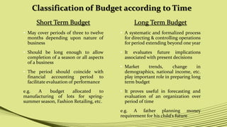 Budget Classification | PPTX