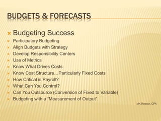 Budget & Forecasts | PPT