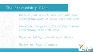 Budget Friendly Ideas for Donor Stewardship | PPT