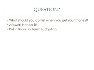 Budgeting | PPT