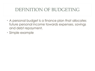 Budgeting | PPT | Business | Business and Finance