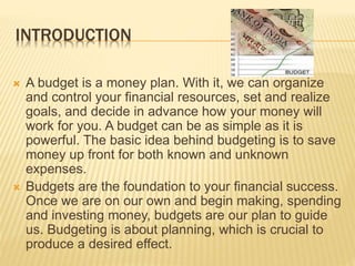 Budgeting | PPT