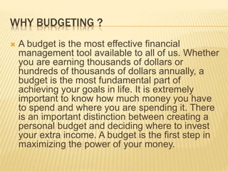 Budgeting | PPTX