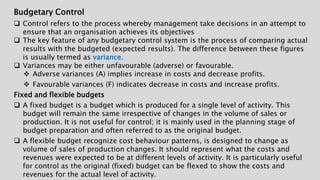 Budgeting.pptx performance Advanced management | PPTX