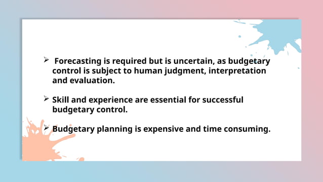 Budgeting, Objectives of budgeting, principal of budgeting , Types of ...