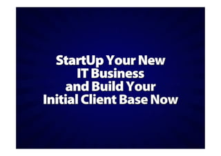 Budgeting for How to Start a Computer Consulting Business (Slides ...