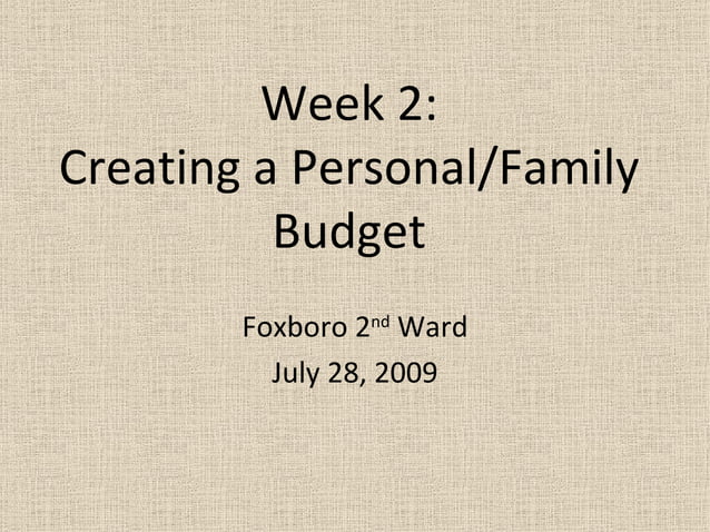 Budgeting 101 | PPT | Financial Planning | Personal Finance