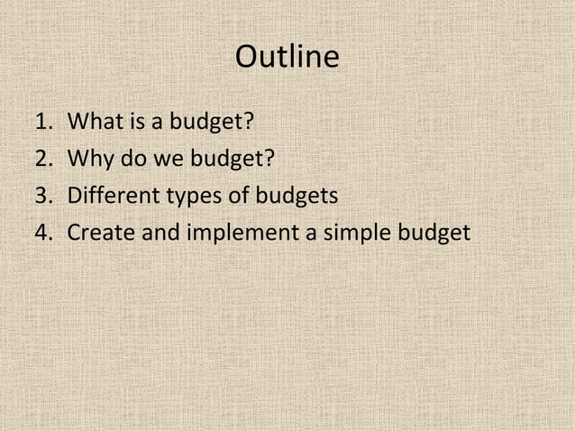 Budgeting 101 | PPT | Financial Planning | Personal Finance