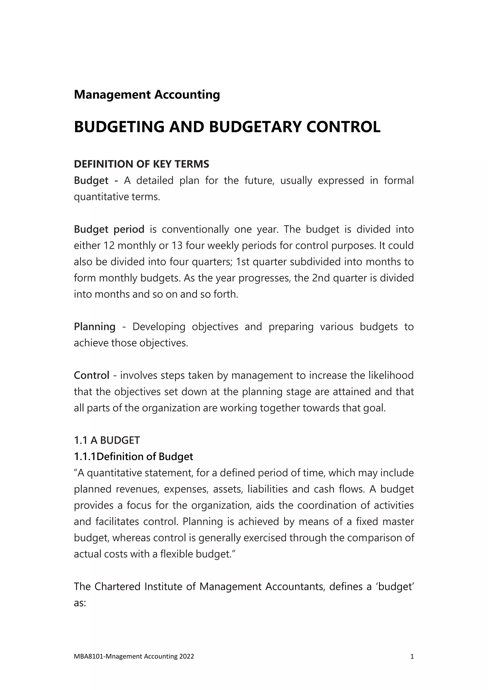 BUDGETING AND BUDGETARY CONTROL.docx
