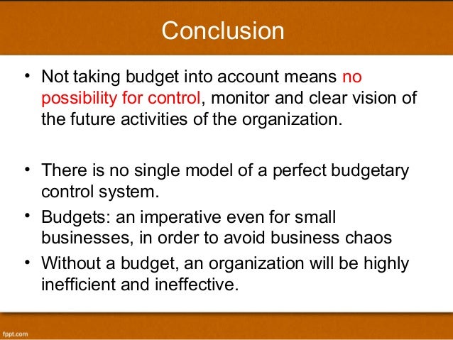 Budgeting and controlling