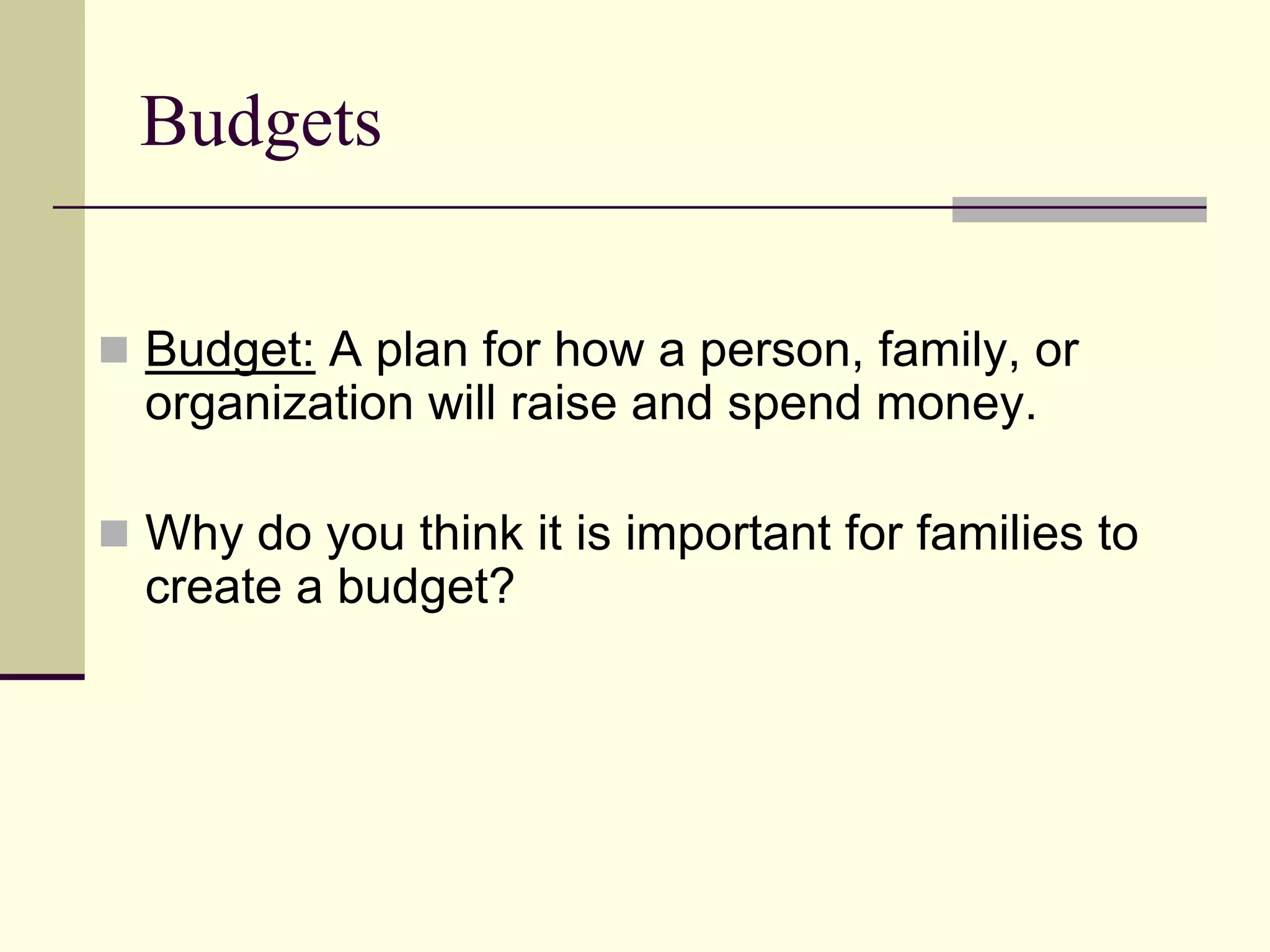 Budgeting and Financial Planning | PPTX
