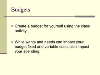 Budgeting and Financial Planning | PPTX