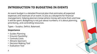 Budgeting and financial planning b com event management.pptx
