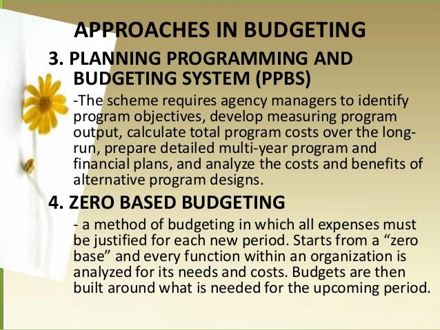 Budgeting and Implementation Plan