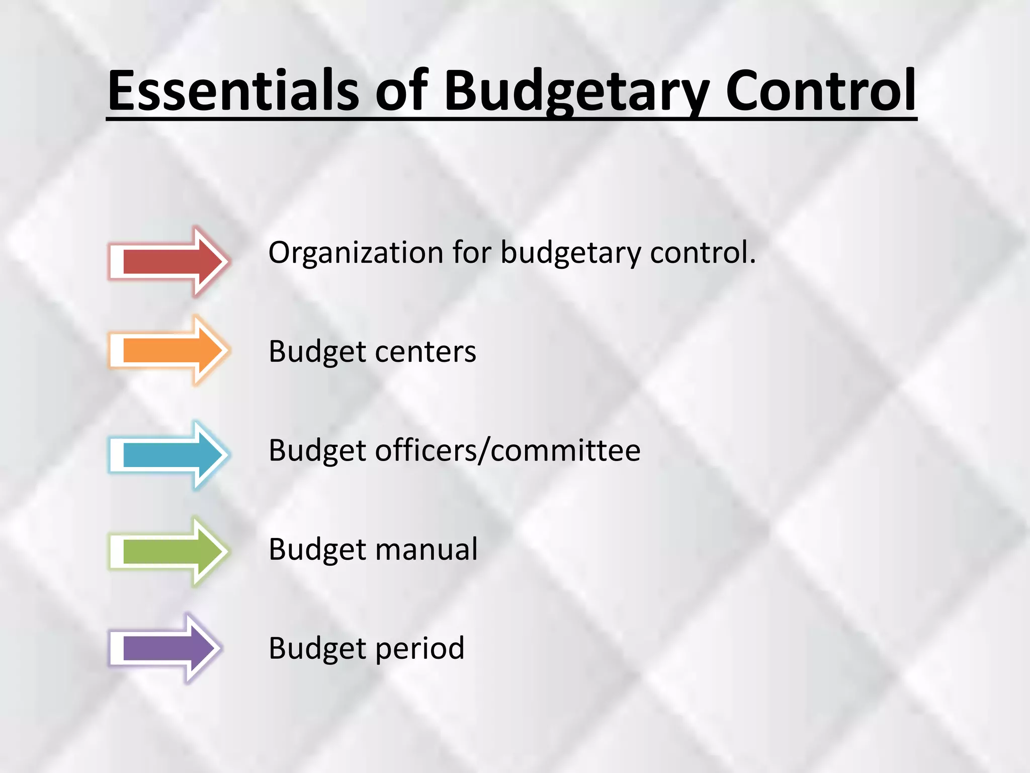 Budget, Budgeting & budgetary control | PPTX