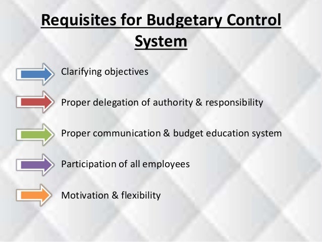 Budget, Budgeting & budgetary control