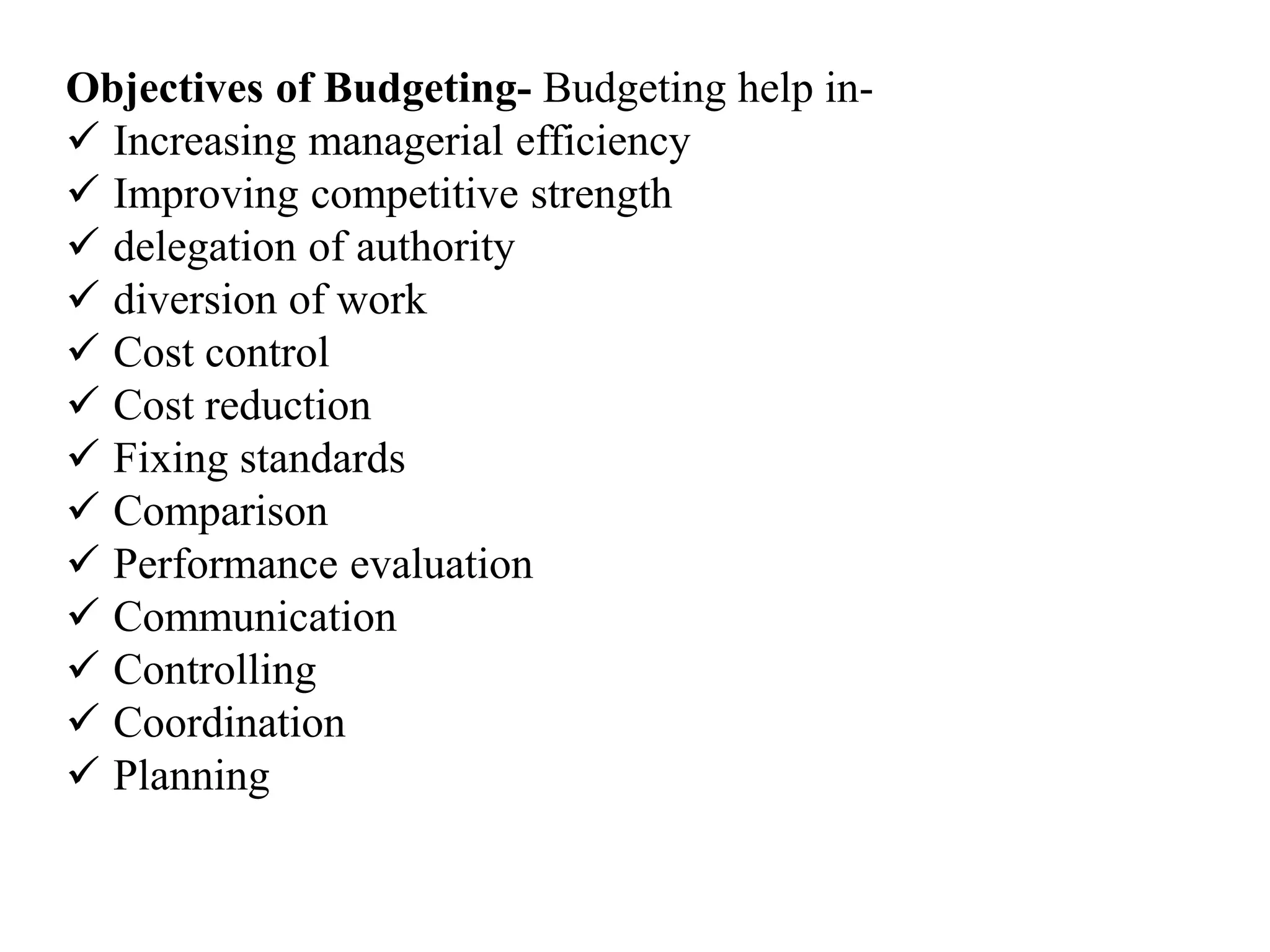 Budgeting concepts | PPTX