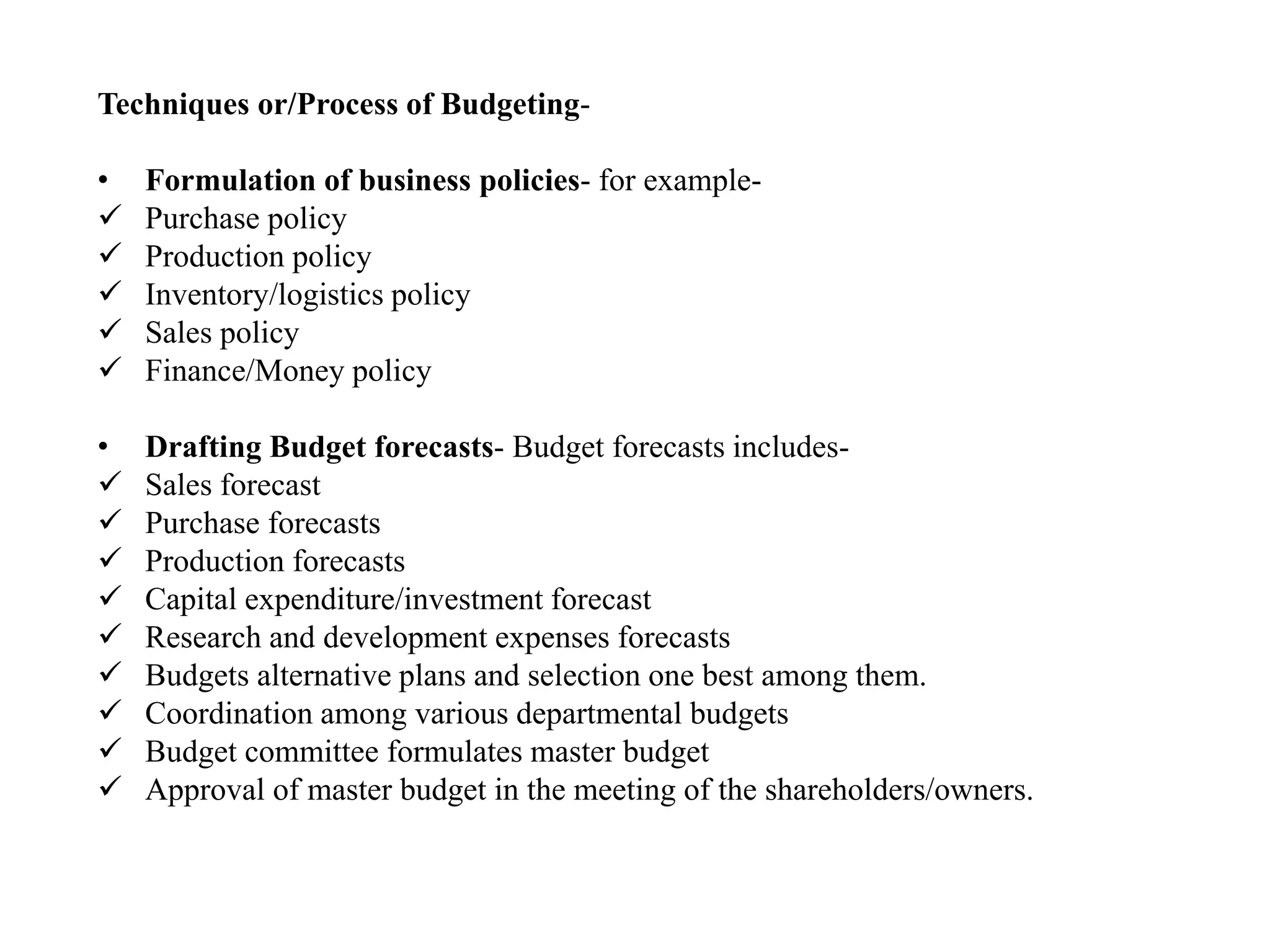 Budgeting concepts | PPTX