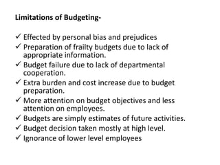 Budgeting concepts | PPTX