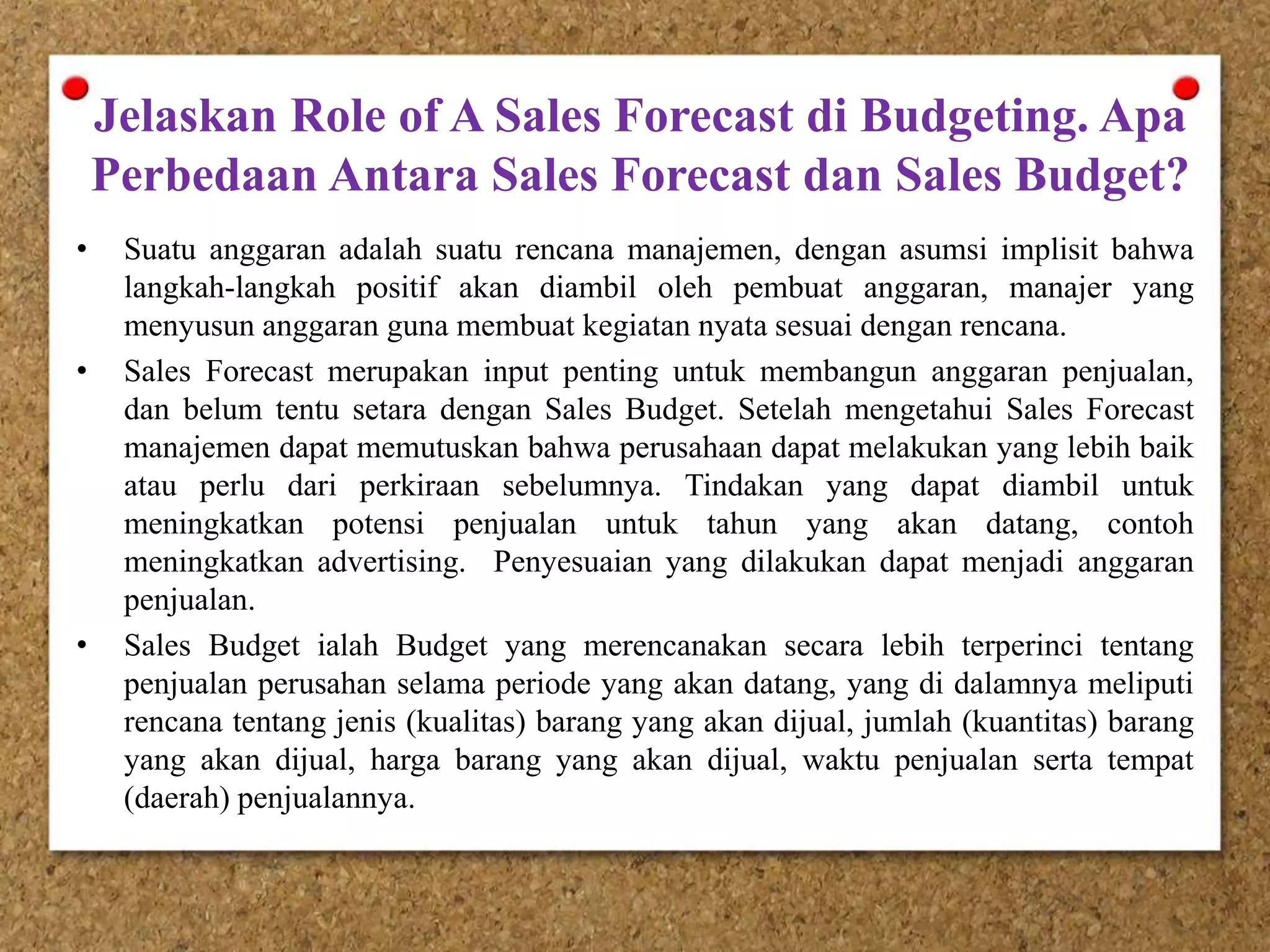 Budgeting for planning and control | PPTX