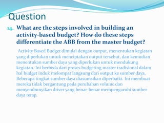 Budgeting for planning and control diana (1642067) | PPT