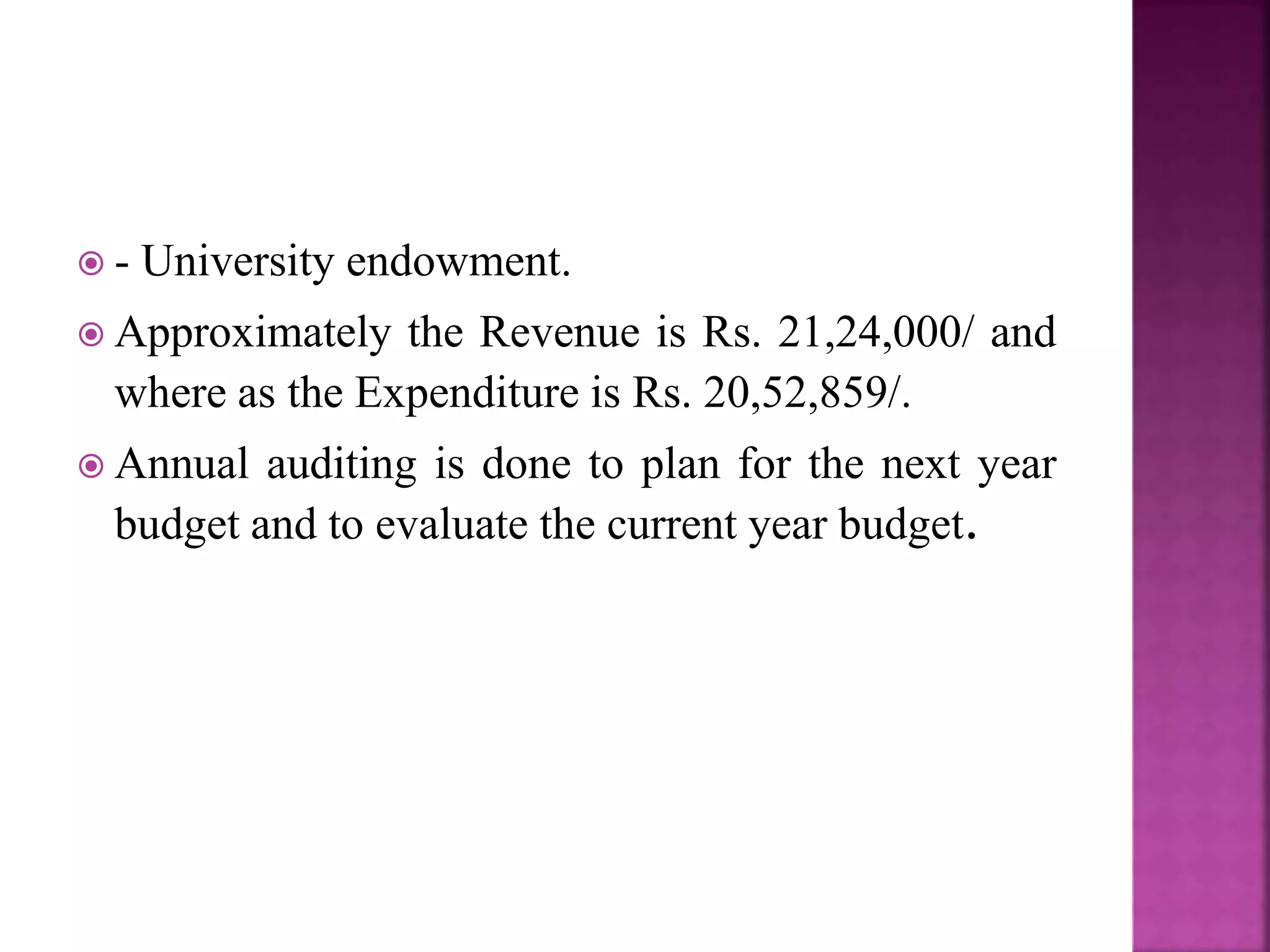 Budgeting for various units | PPTX