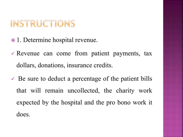 Budgeting for various units | PPTX