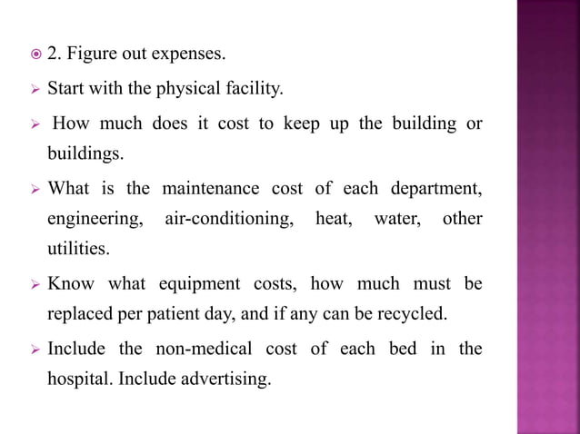 Budgeting for various units | PPTX