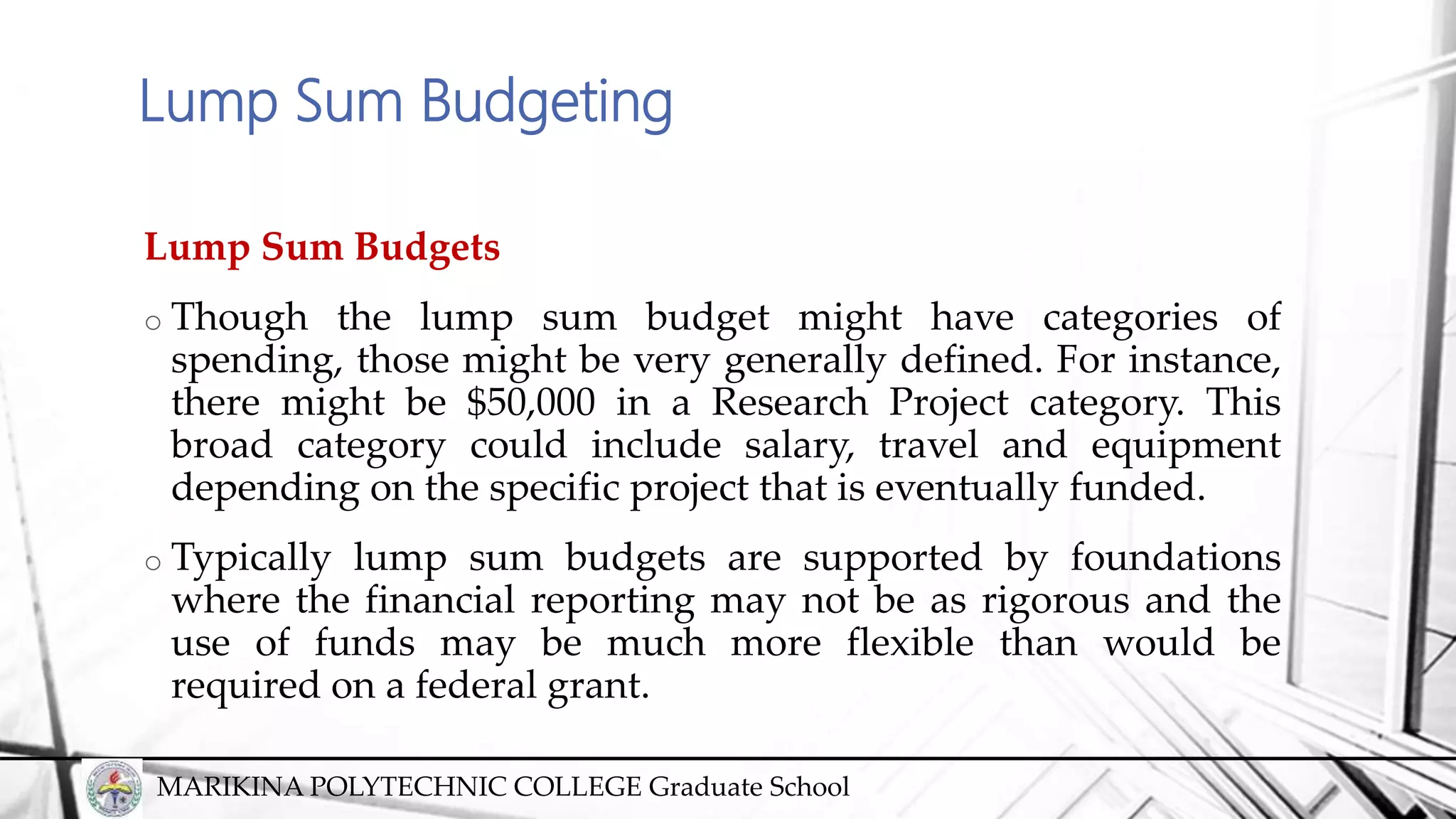 Budgeting system, Line-Item, Lump sum and PPBS | PPTX