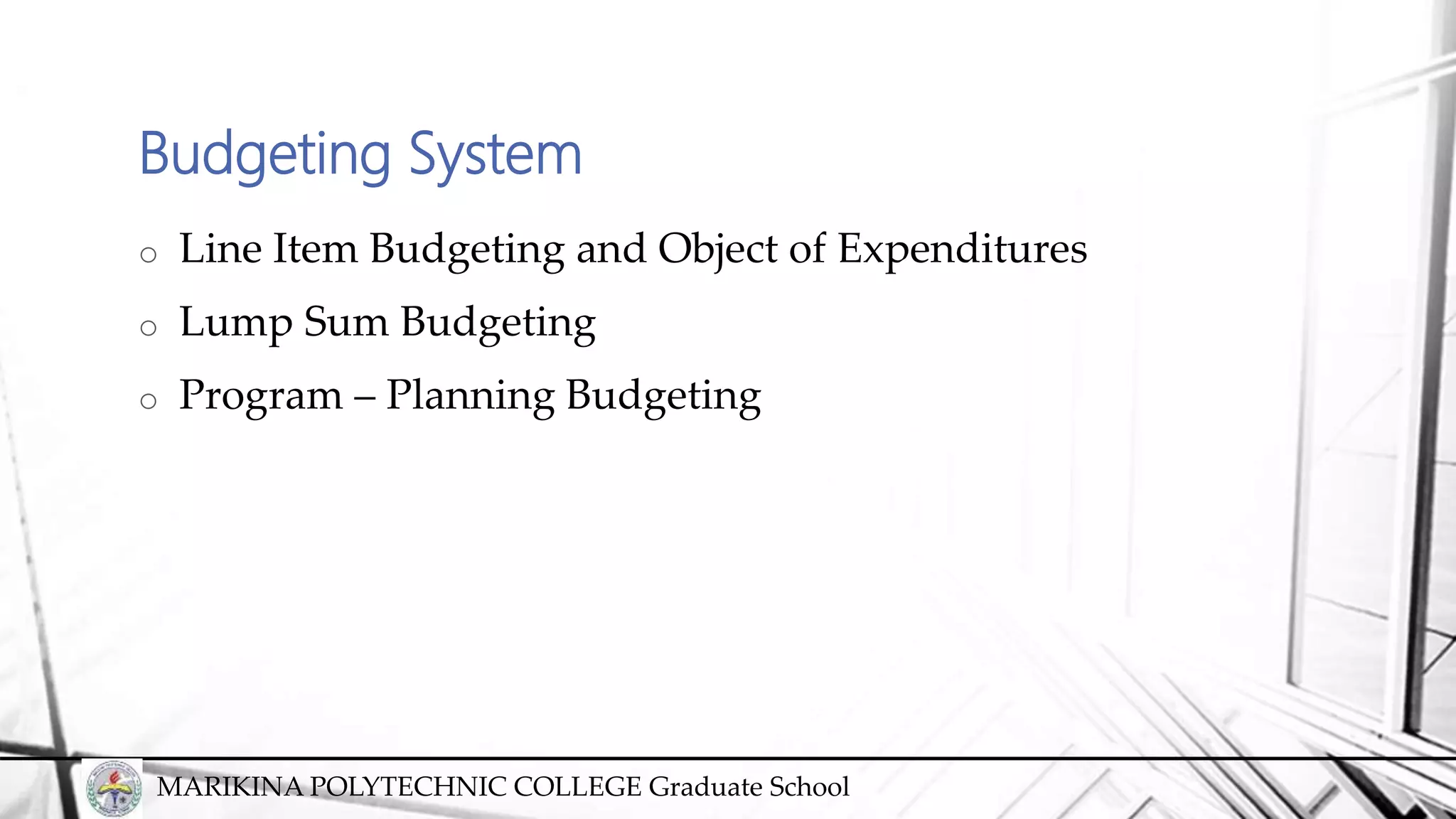 Budgeting system, Line-Item, Lump sum and PPBS | PPTX