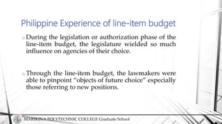 Budgeting system, Line-Item, Lump sum and PPBS | PPTX