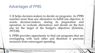 Budgeting system, Line-Item, Lump sum and PPBS | PPTX