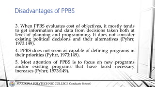 Budgeting system, Line-Item, Lump sum and PPBS | PPTX