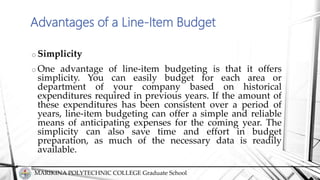 Budgeting system, Line-Item, Lump sum and PPBS | PPTX