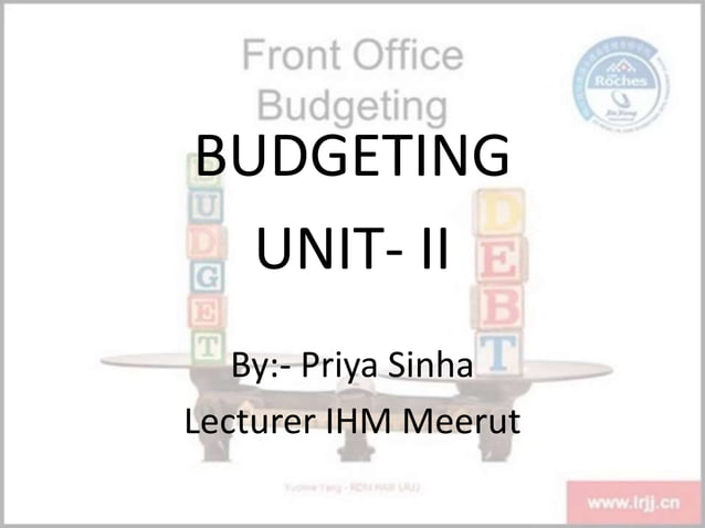 Budgeting Unit II.ppt