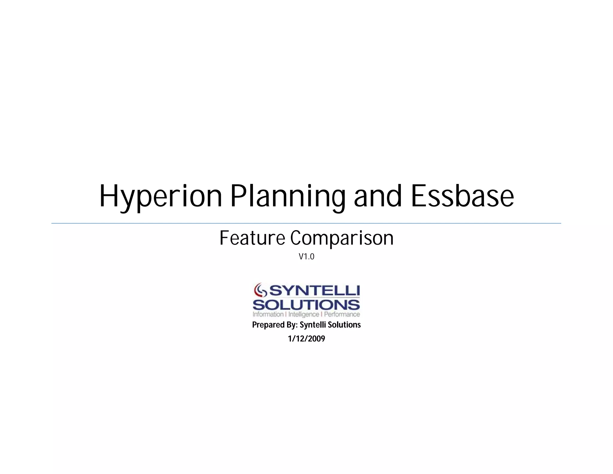 Budgeting using hyperion planning vs essbase | PDF | Computer Software and Applications | Computing