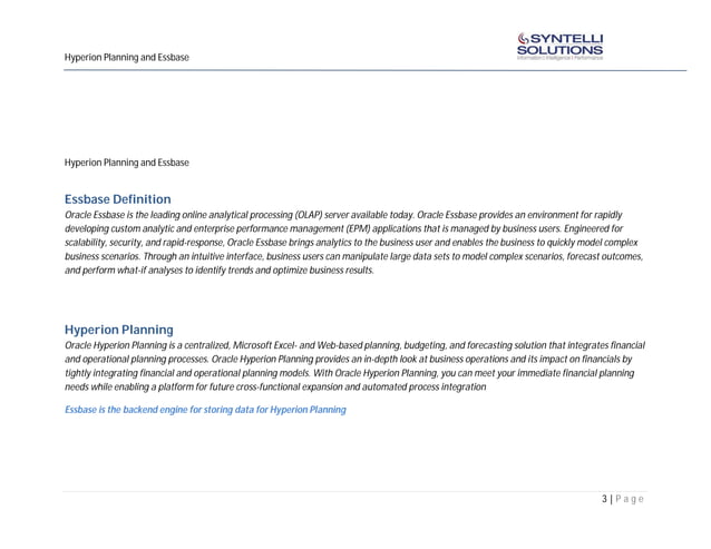 Budgeting using hyperion planning vs essbase | PDF | Computer Software and Applications | Computing