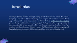 Budgeting with power apps solutions.pptx