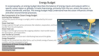Budget in Oceanographic aspect ......pptx