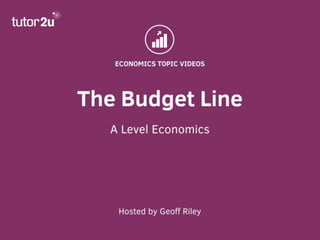 The Budget Line | PPTX